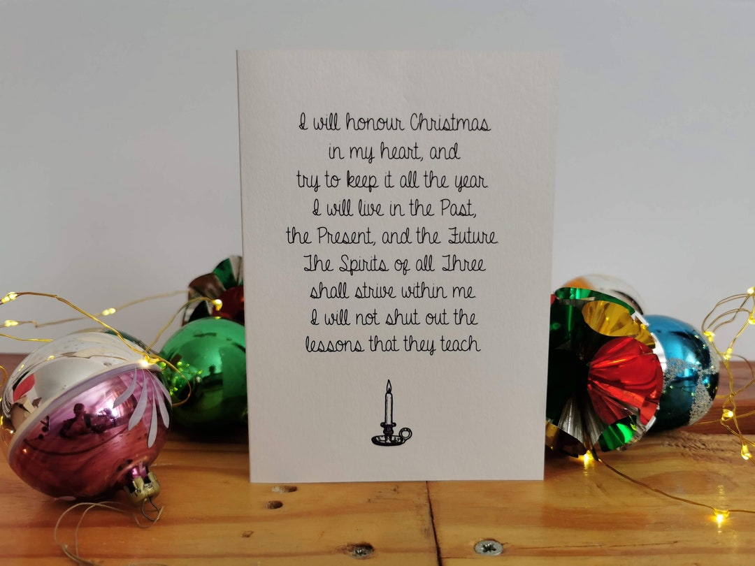 A Christmas Carol Greetings Card - Etsy