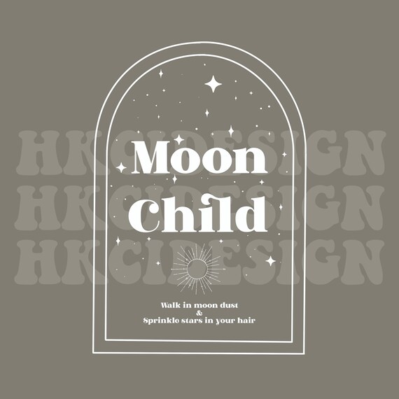 Moon Child PNG SVG File - Etsy