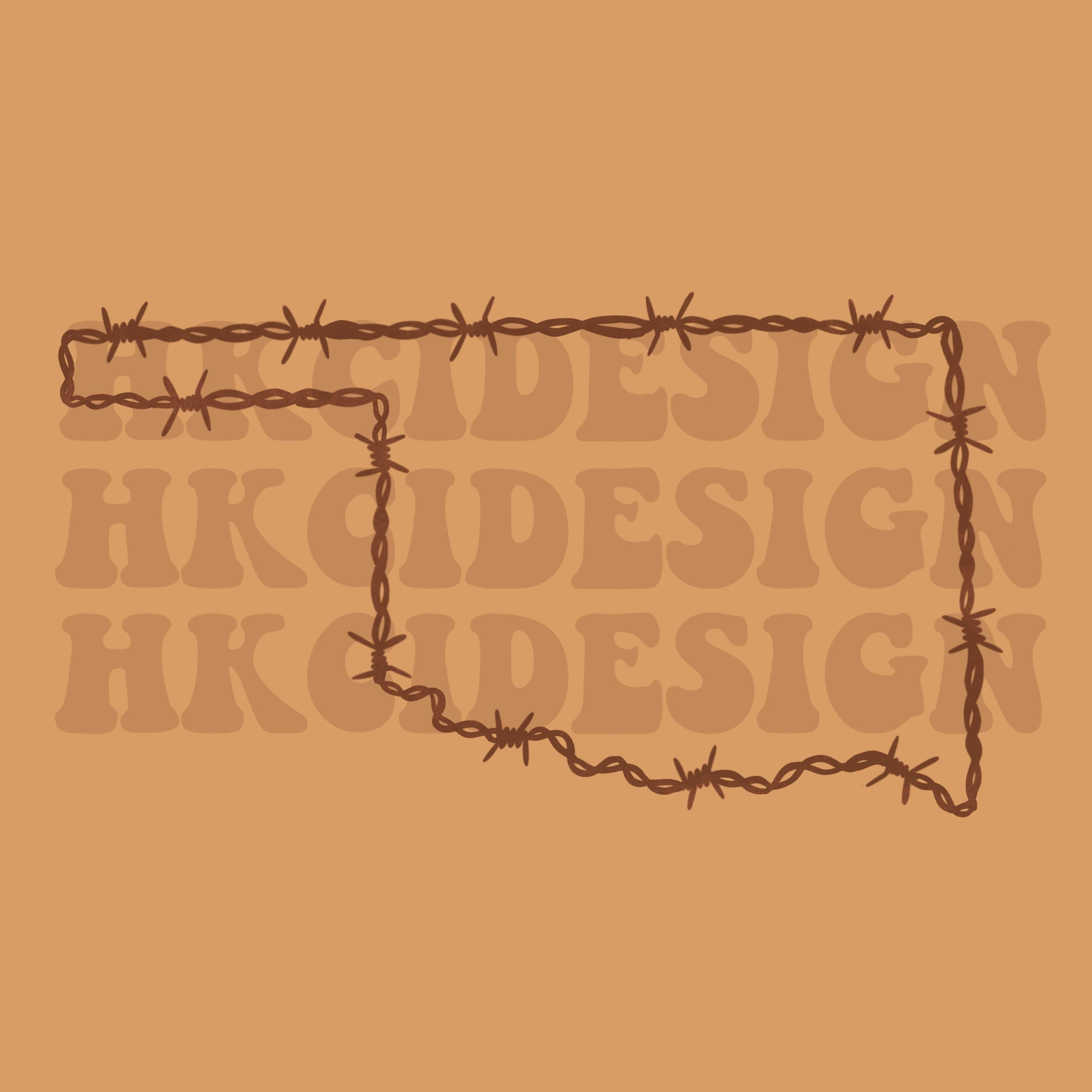 Barbed Wire Oklahoma PNG SVG File - Etsy