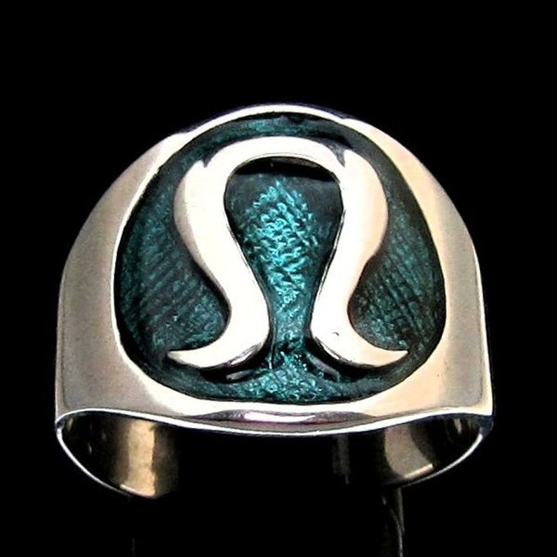 Sterling Silver Ring Sumerian Omega Ancient Symbol Ninhursag - Etsy