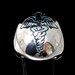 Sterling Silver Caduceus Symbol Ring Winged Staff of Hermes - Etsy
