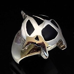 Sterling Silver Ring Anarchy Punk Symbol in Circle UK - Etsy