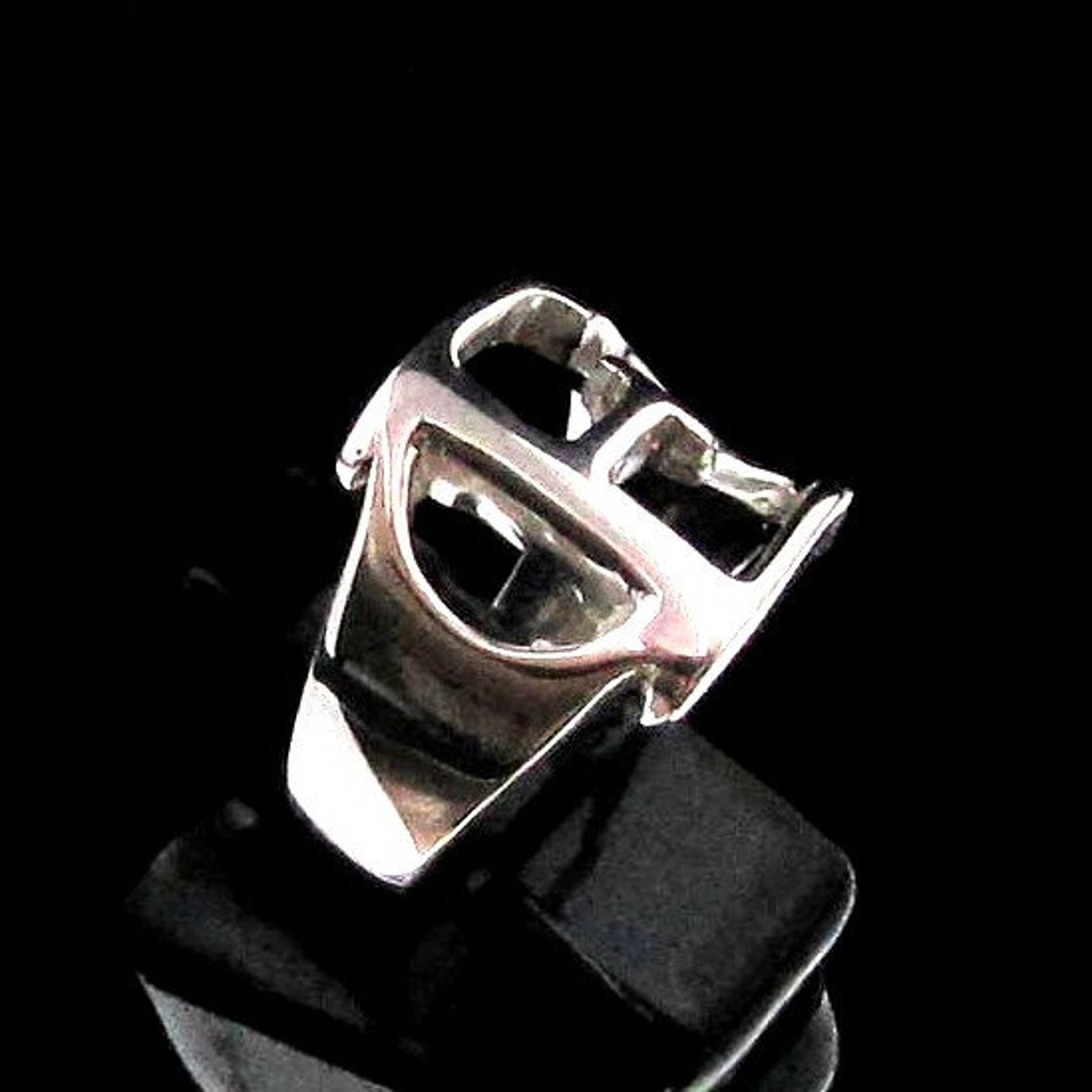 Initial Epsilon Sterling Silver Ring Greek Alphabet Capital - Etsy