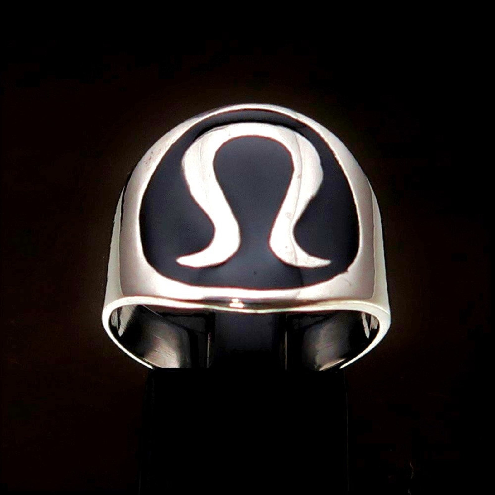 Sterling Silver Ring Sumerian Omega Ancient Symbol Ninhursag - Etsy