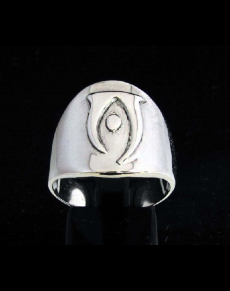 Sterling Silver Elder Scrolls Symbol Ring Oht Daedric Alphabet | Etsy