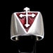 Sterling Silver Medieval Symbol Ring Coptic Cross Christian - Etsy