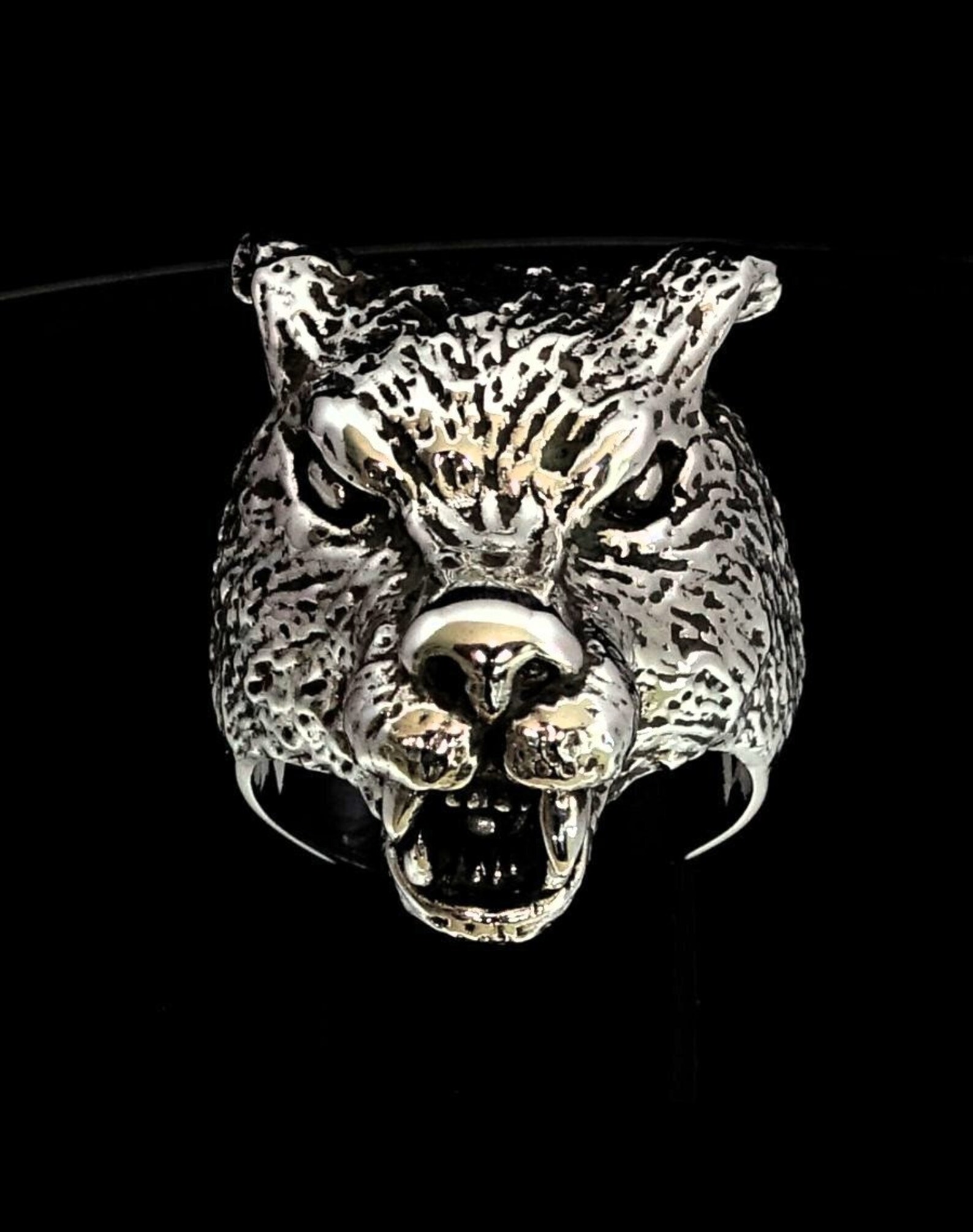 Sterling Silver Ring Vicious Werewolf Mythical Animal Killer - Etsy