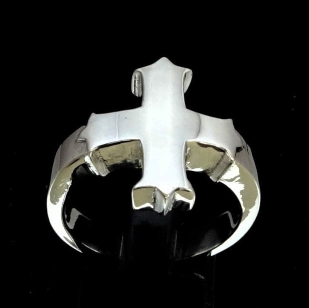 Sterling Silver Ring Coptic Cross Medieval Christian Church Religion ...
