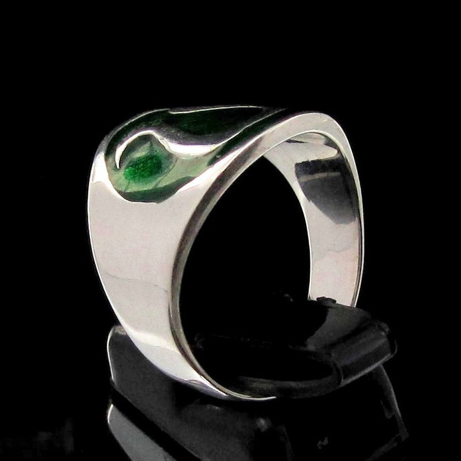 Sterling Silver Ring Sumerian Omega Ancient Symbol Ninhursag - Etsy