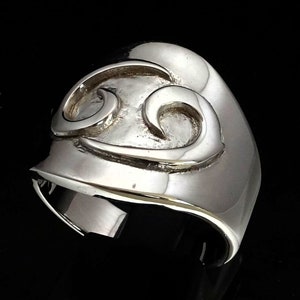 Sterling Silver Ring Cancer Zodiac 69 Symbol Horoscope Astrology High ...