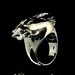 Sterling Silver Ring Vampire Skull Nosferatu With Two Blue Sapphire ...