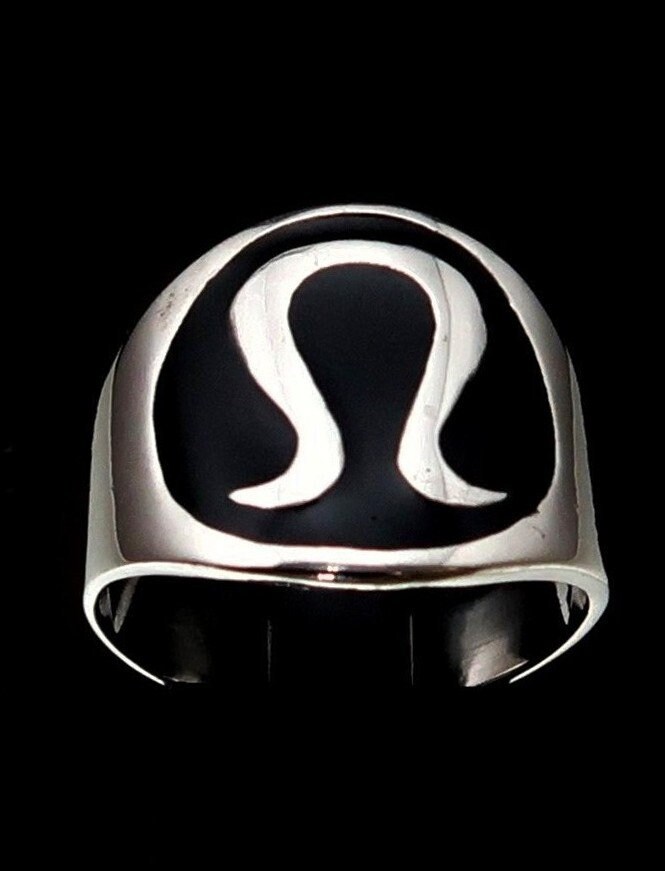 Sterling Silver Ring Sumerian Omega Ancient Symbol Ninhursag - Etsy