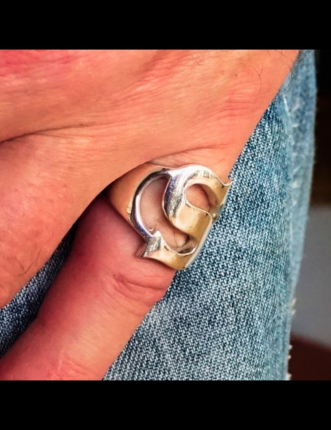 Sterling Silver Initial S Ring - High Polished Unisex Band - Etsy