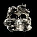 Sterling Silver Skull Ring Hammer and Sickle Communist Symbol on ...