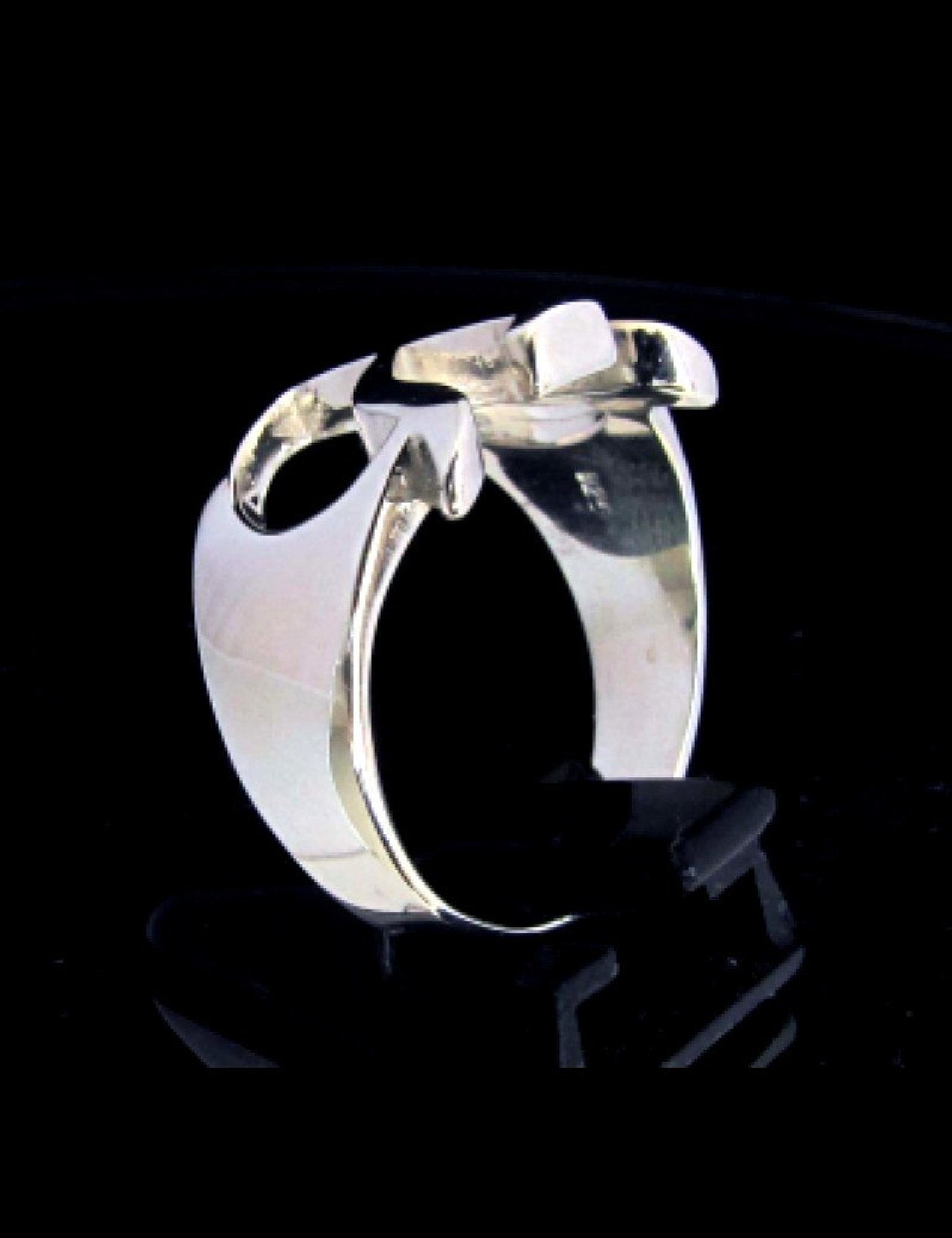 Initial Psi Sterling silver ring Greek alphabet capital letter | Etsy