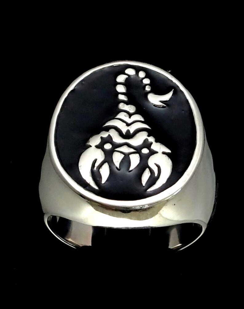 Sterling Silver Animal Ring Scorpion Symbol Zodiac Scorpio - Etsy