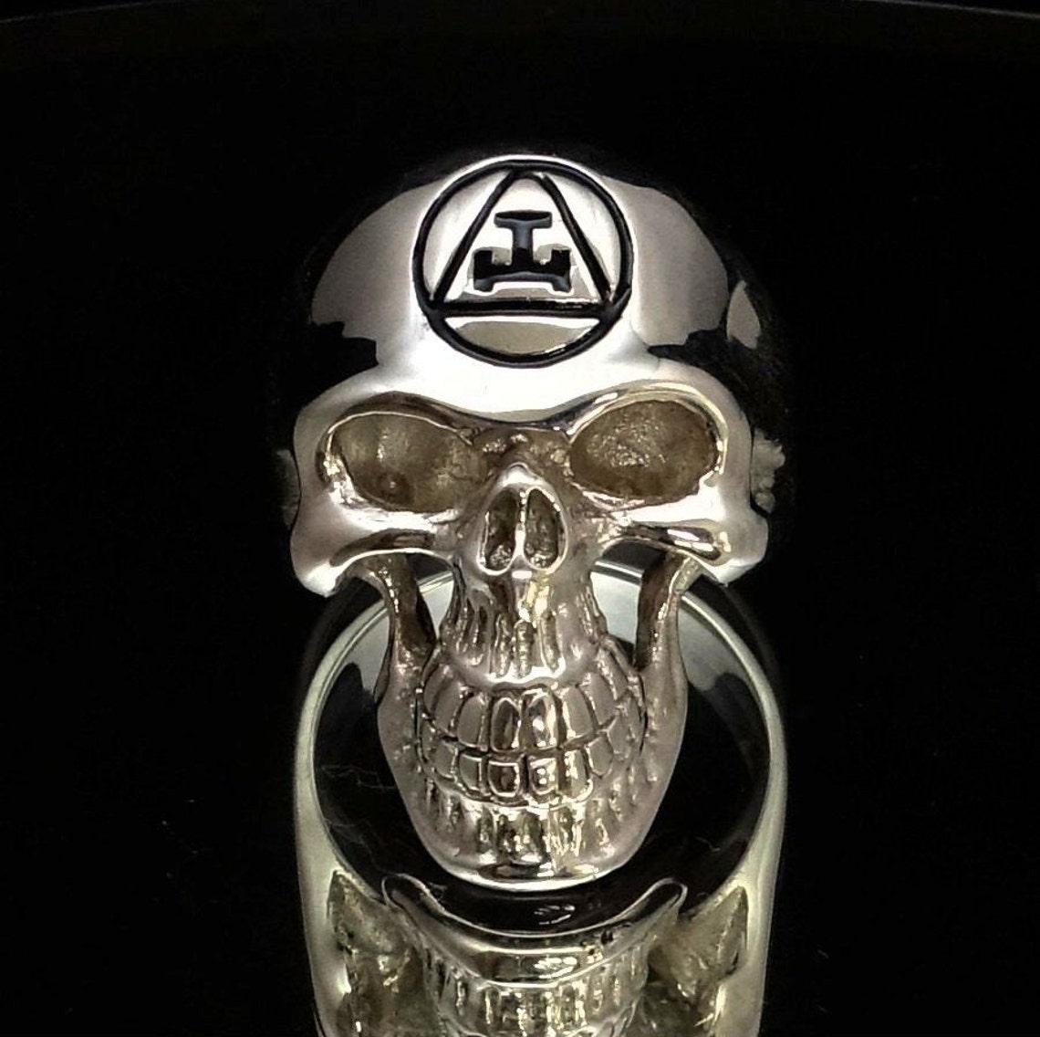 Sterling Silver Ring Royal Masonic Arch Triple Tau Freemasonry - Etsy