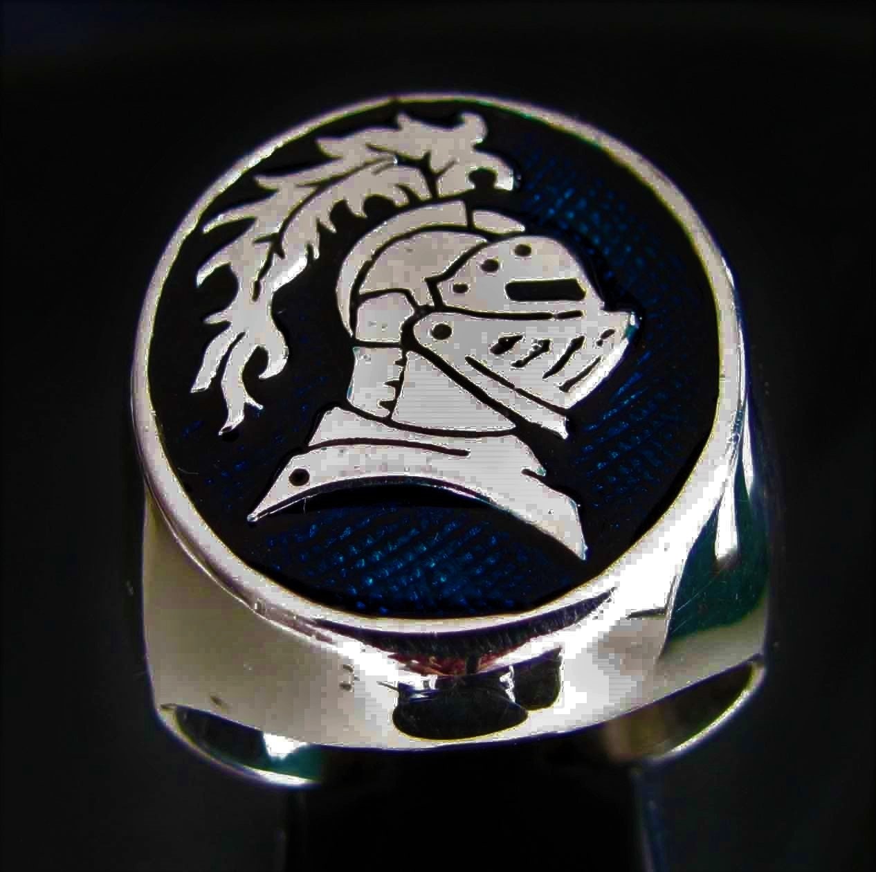 Sterling Silver Men's Ring Medieval Knight Armored - Etsy