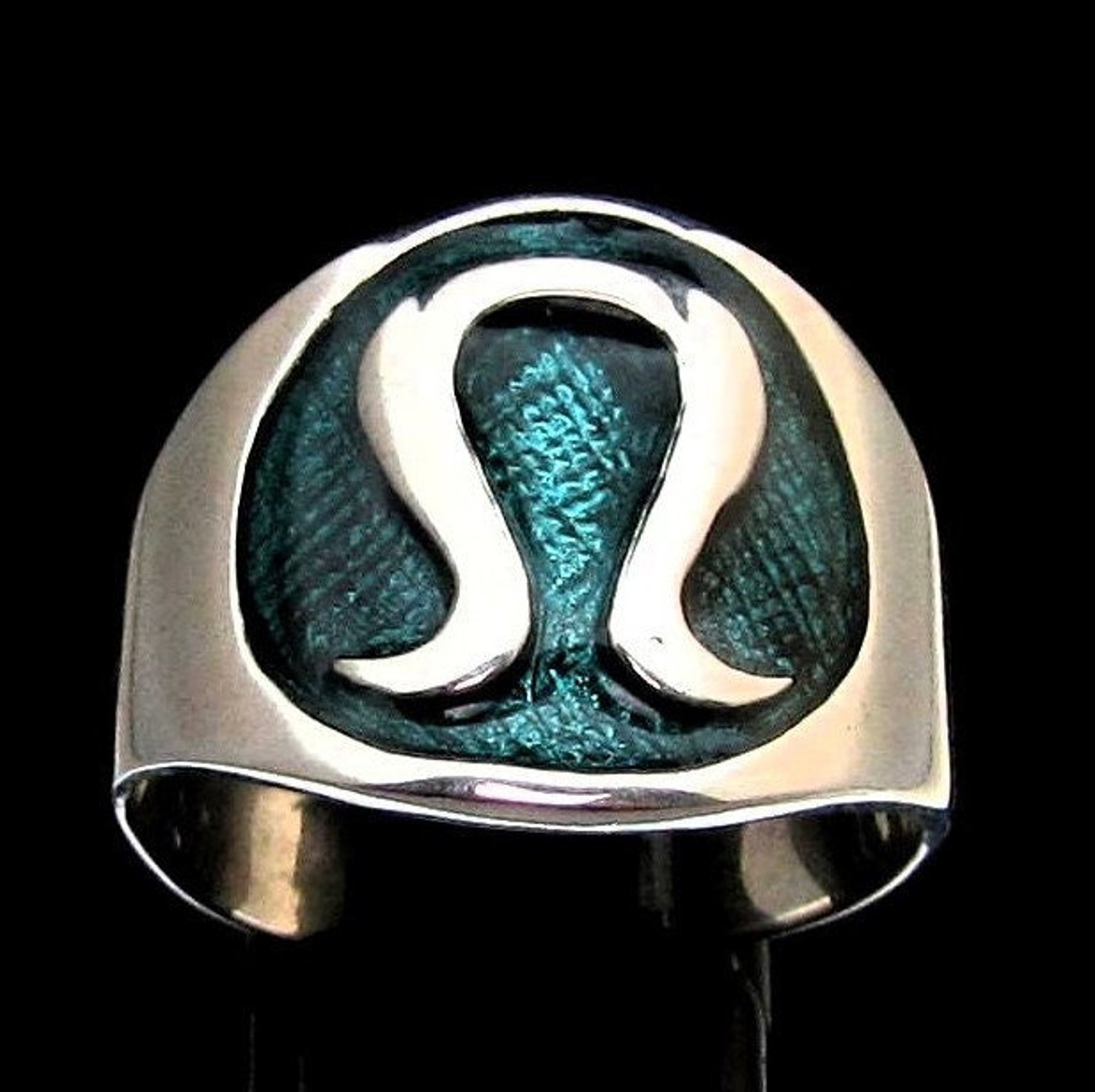 Sterling Silver Ring Sumerian Omega Ancient Symbol Ninhursag - Etsy