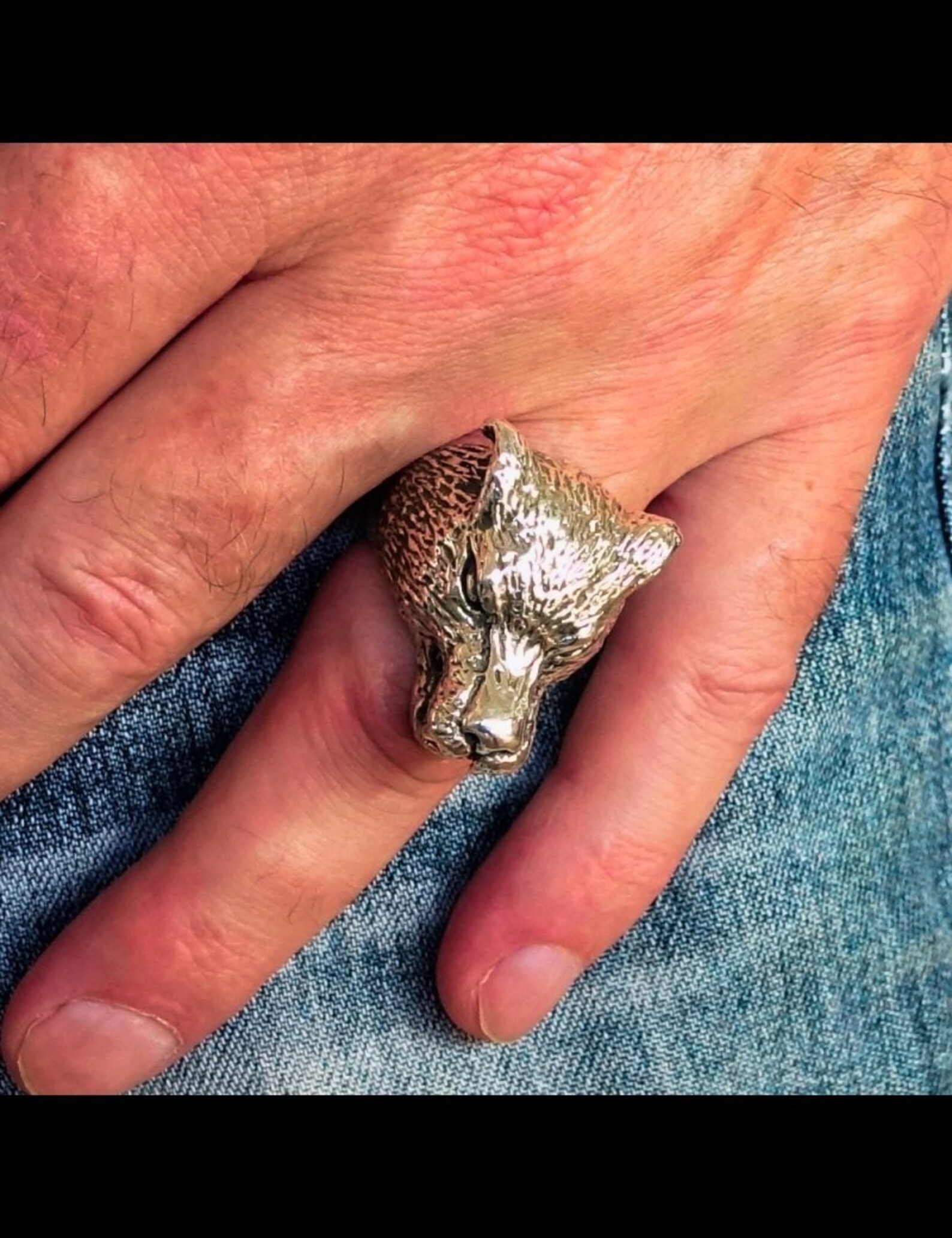 Sterling Silver Ring Vicious Werewolf Mythical Animal Killer - Etsy