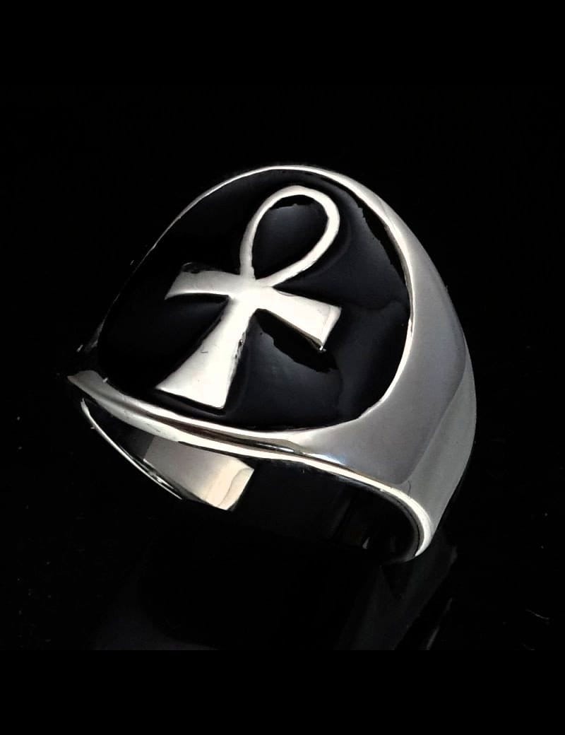 Sterling Silver Ankh Ring Ancient Egypt Big Ankh Symbol - Etsy