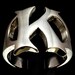 Sterling Silver Initial K Ring Alphabet Letter High Polished 925 Silver ...