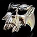 Sterling Silver Ring Vampire Horror Skull Nosferatu High - Etsy