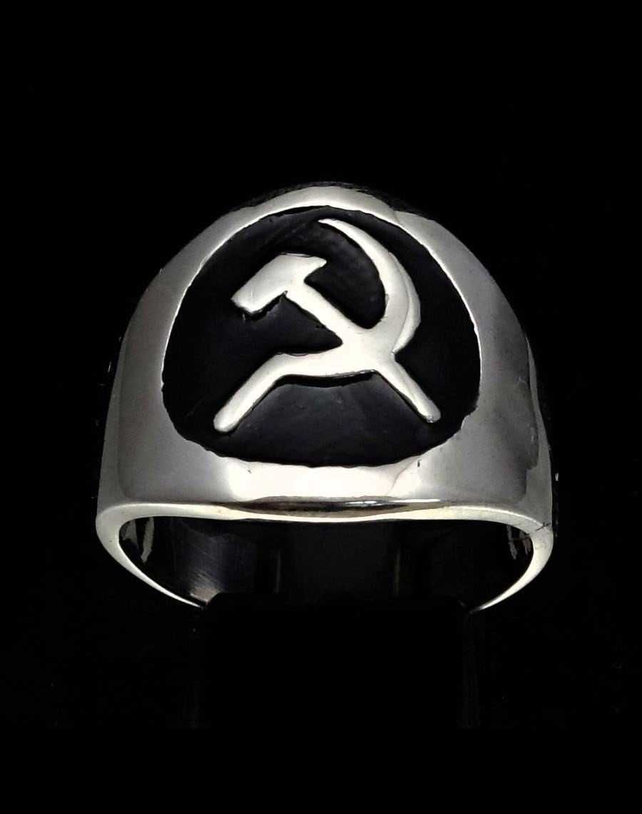 Sterling Silver Communist Symbol Ring Hammer and Sickle USSR | Etsy