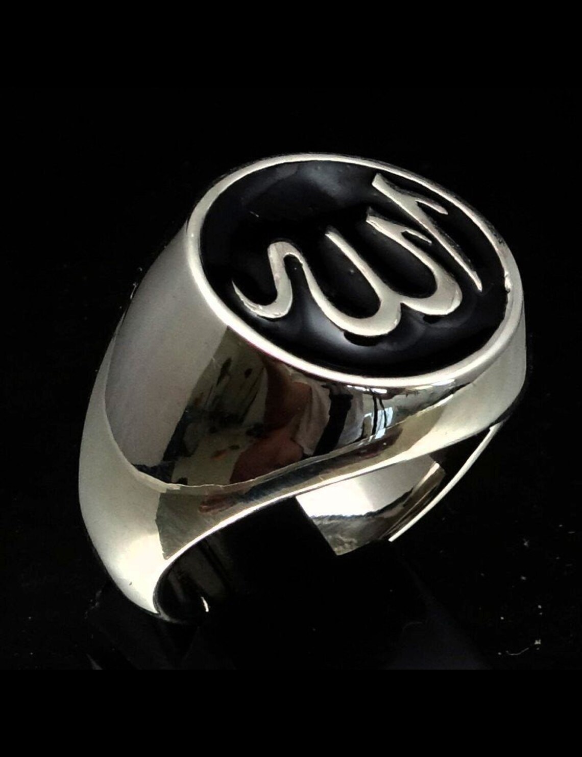Sterling Silber Muslim Symbol Ring Allah Arabisch Gott des | Etsy