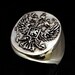 Sterling Silver Russian Eagle Ring, Antiqued 925 Coat of Arms - Etsy