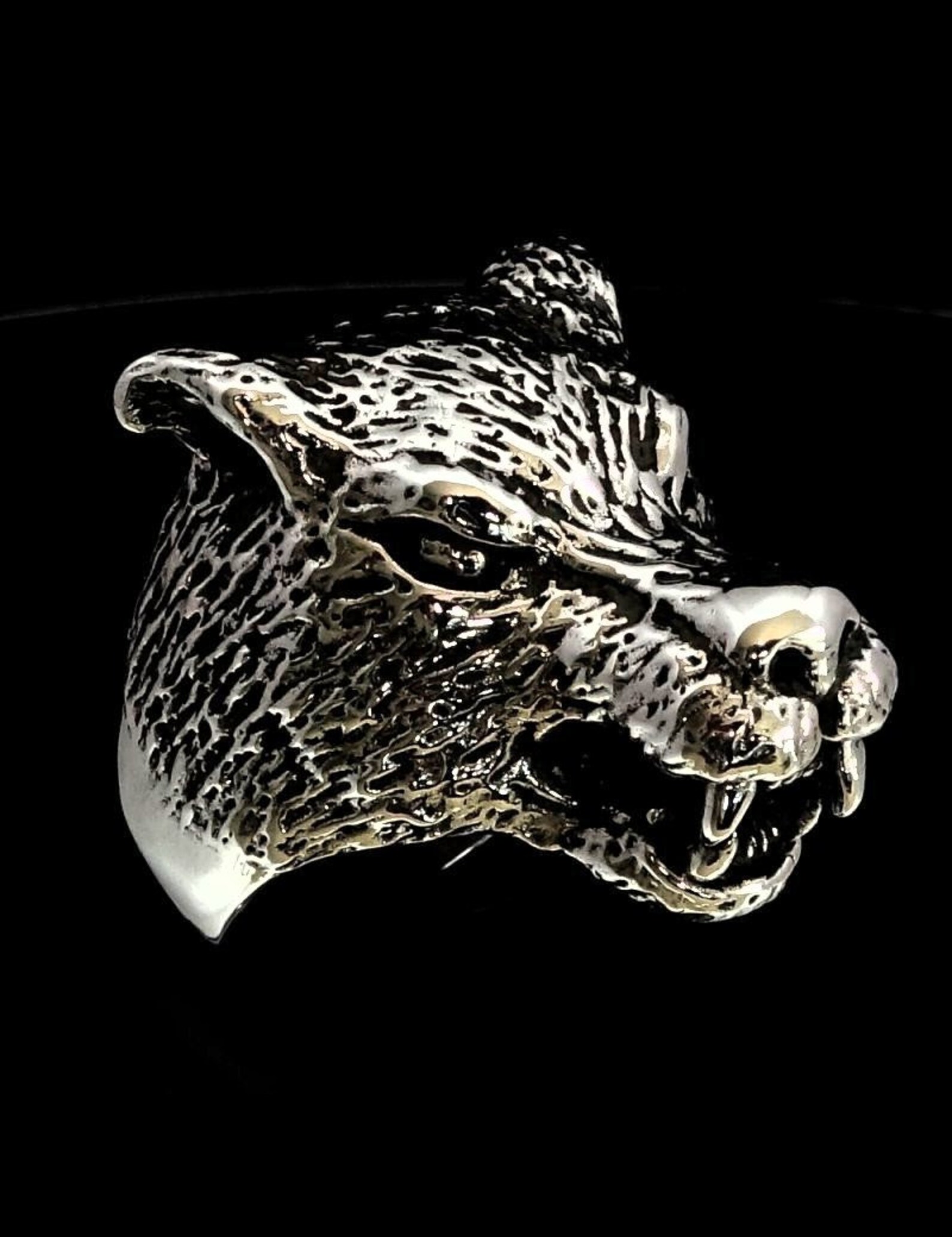 Sterling Silver Ring Vicious Werewolf Mythical Animal Killer - Etsy