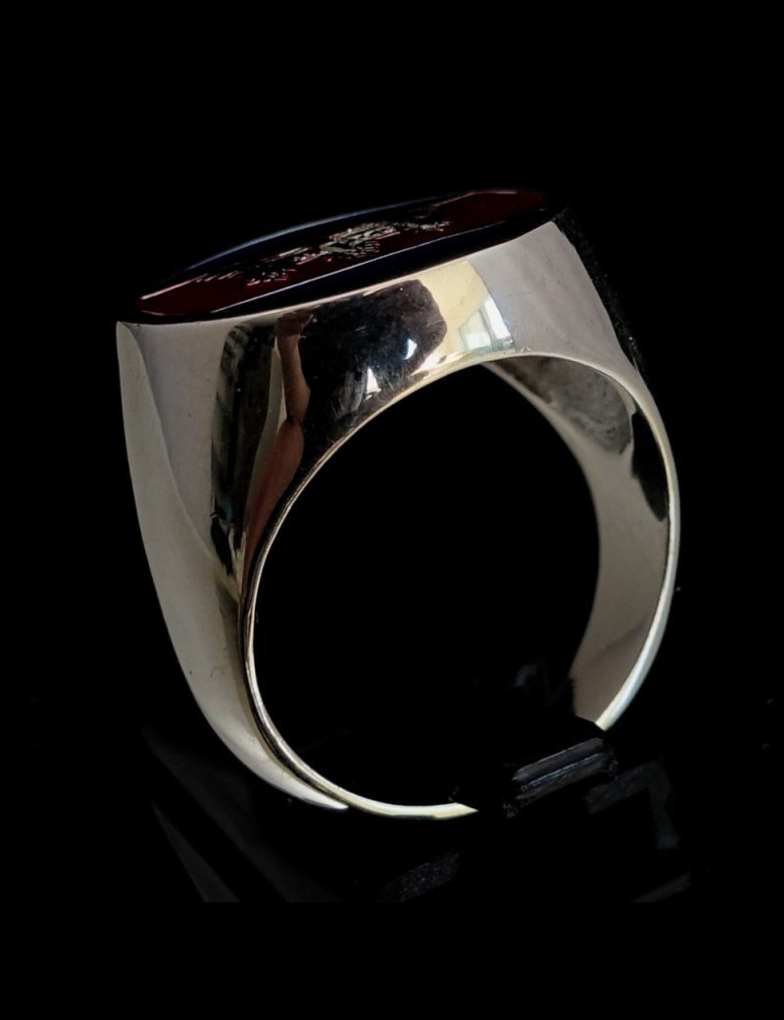Round Sterling silver Flag ring Angkor Wat Cambodia Khmer | Etsy