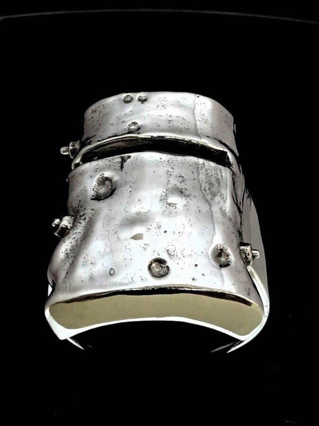 Sterling Silver Art Work Ring Ned Kelly Mask Australian Bandit High ...