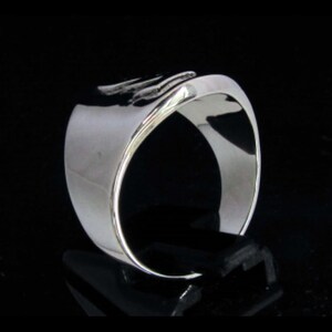 Sterling Silver Elder Scrolls Symbol Ring Seht Daedric - Etsy