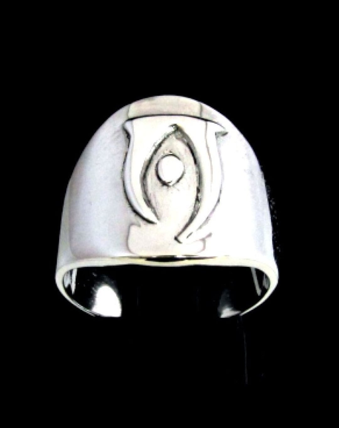 Sterling Silver Elder Scrolls Symbol Ring Oht Daedric Alphabet Initial ...