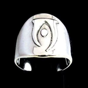 Sterling Silver Elder Scrolls Symbol Ring Oht Daedric Alphabet Initial ...