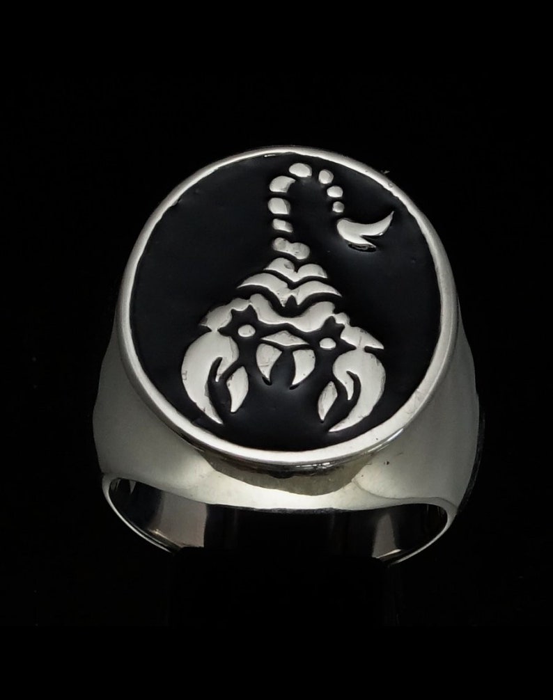 Sterling silver Animal ring Scorpion symbol Zodiac Scorpio | Etsy