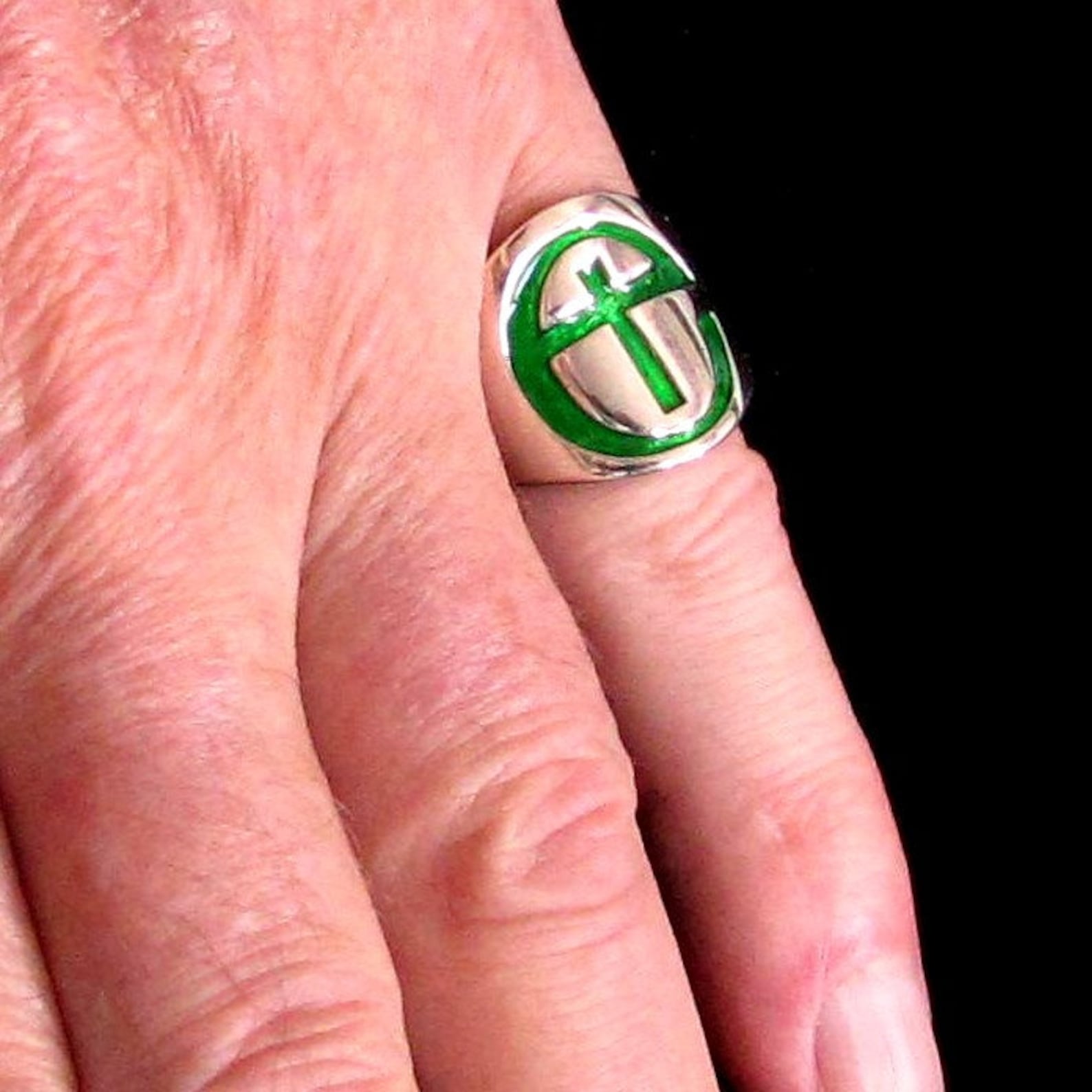 Sterling Silver Anglican Cross Ring Church of England - Etsy