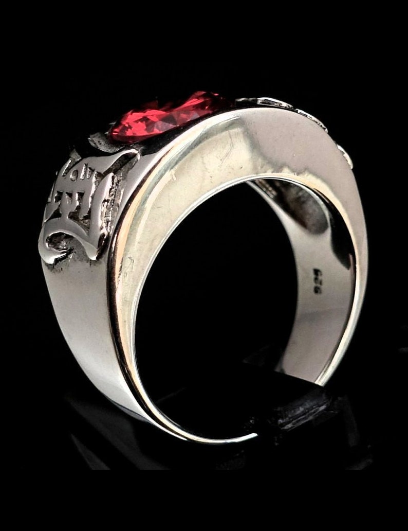 Sterling Silver Japanese Band Ring Kamikaze Japan With a Fiery - Etsy