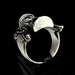 Sterling Silver Freemasonry Ring Winged Hourglass Masonic Symbol ...