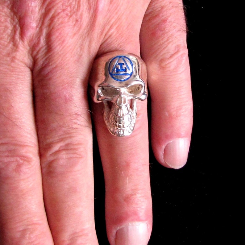 Sterling Silver Ring Royal Masonic Arch Triple Tau Freemasonry - Etsy