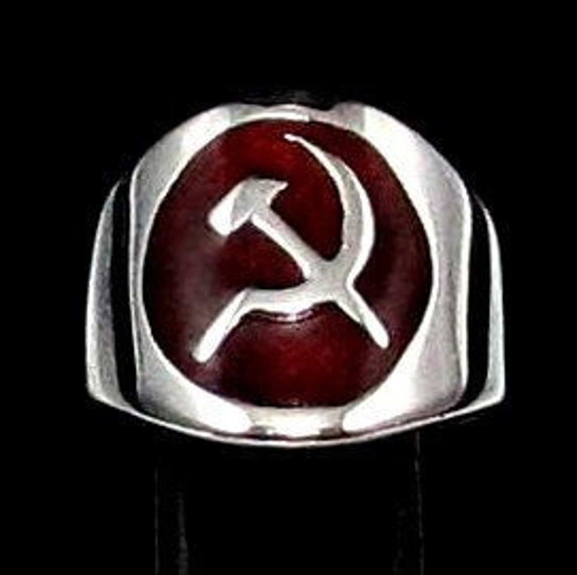 Sterling Silver Communist Symbol Ring Hammer and Sickle USSR | Etsy