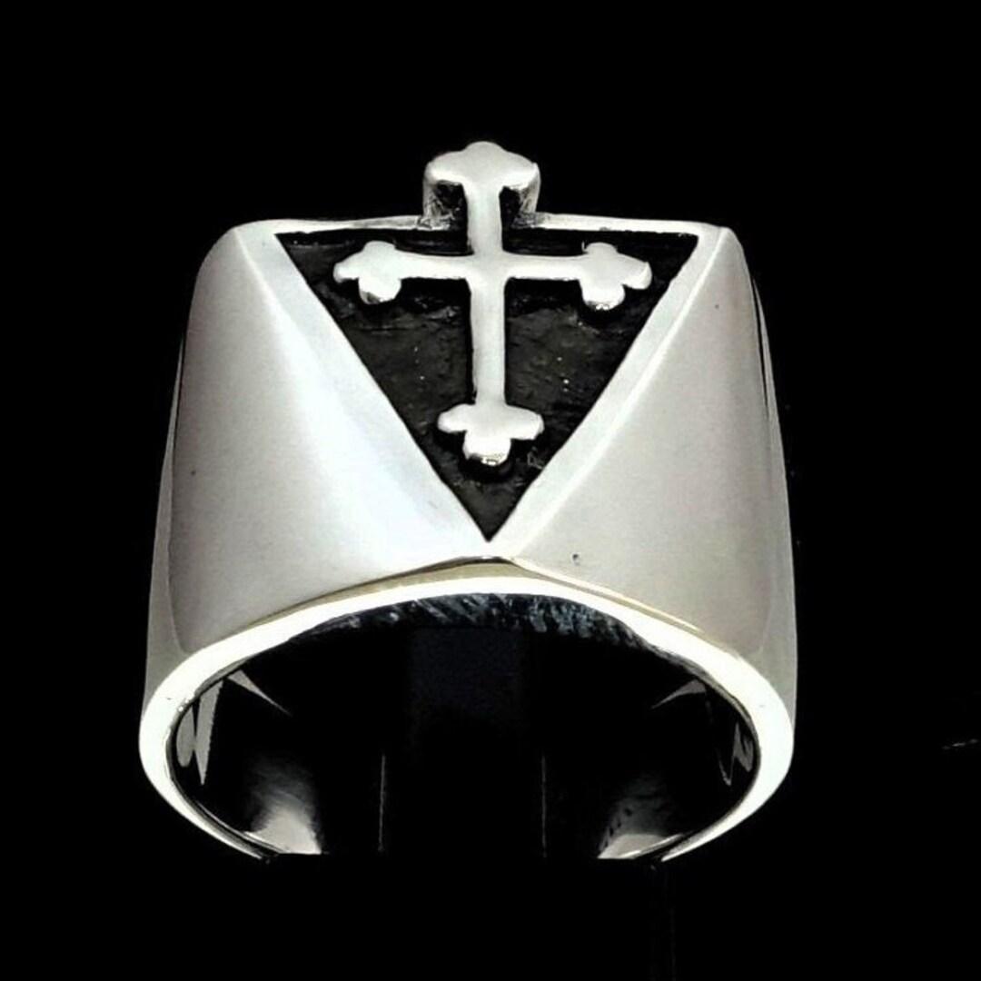 Sterling Silver Coptic Cross Ring Christian Religion High Polished and ...