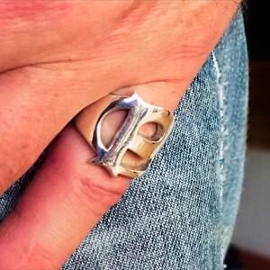 Sterling Silver Initial P Ring Alphabet Letter High Polished 925 Silver ...