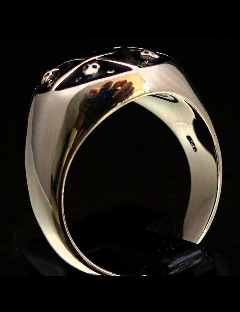 Sterling Silver Occult Symbol Ring Pentagram and 5 Celtic - Etsy