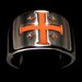 Sterling Silver Men's Ring German Eagle Flag Germany Coat of Arms With ...