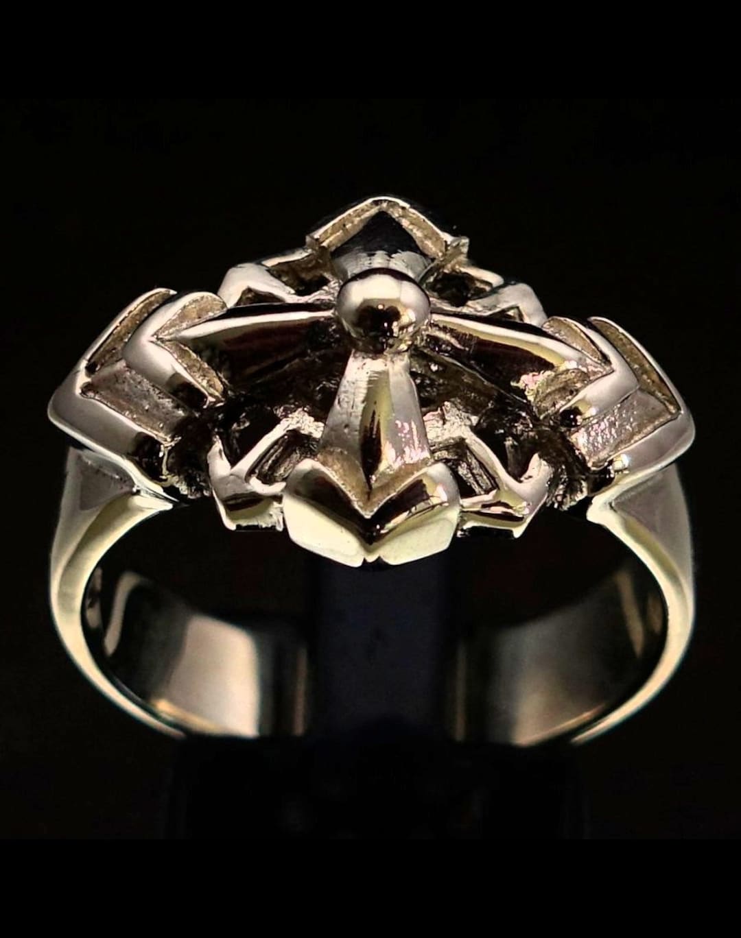 Sterling Silver Ancient Sumerian Symbol Ring Star of Ishtar 8 Pointed ...