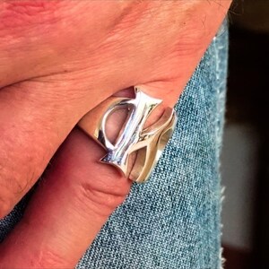 Sterling Silver Initial K Ring Alphabet Letter High Polished 925 Silver ...