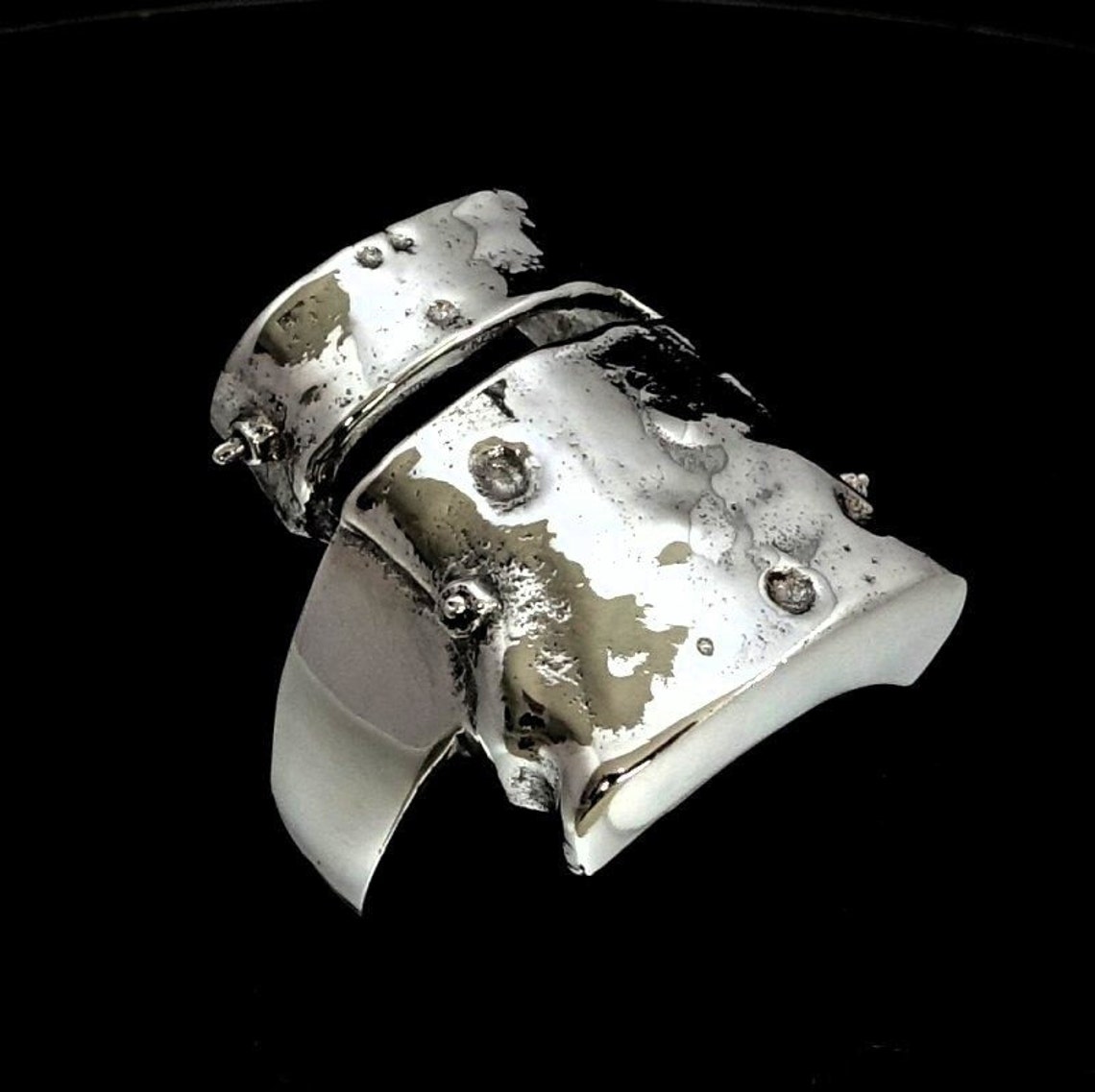 Sterling Silver Art Work Ring Ned Kelly Mask Australian Bandit | Etsy