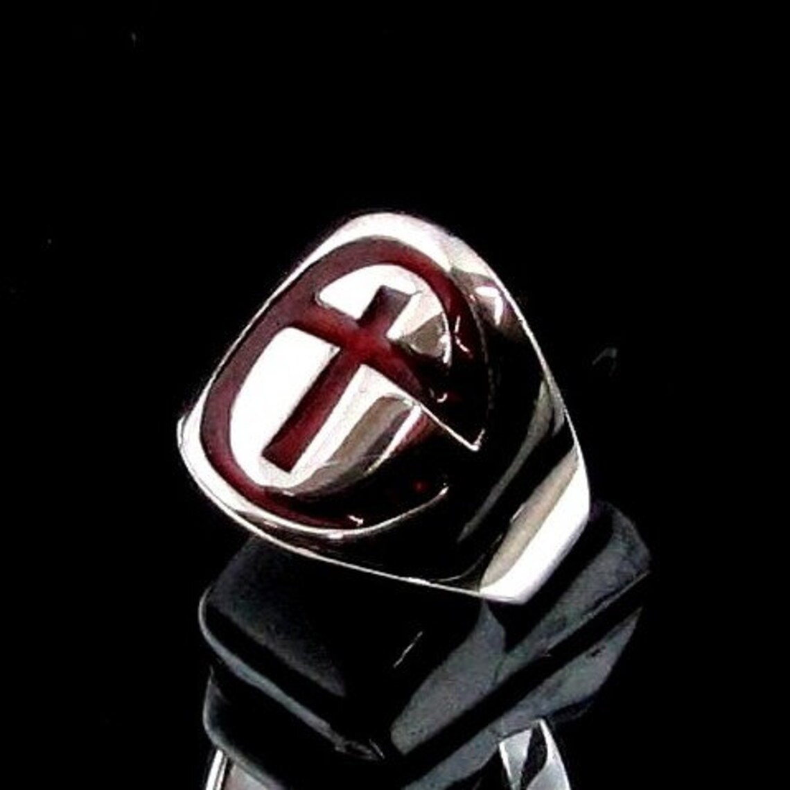 Sterling Silver Anglican Cross Ring Church of England - Etsy